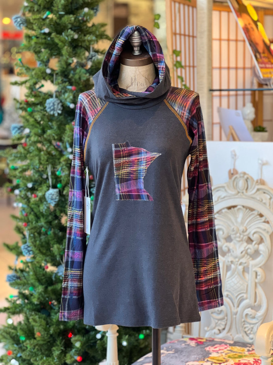 Minnesota Yoga Hoodie - Viking Plaid – Laura Hlavac